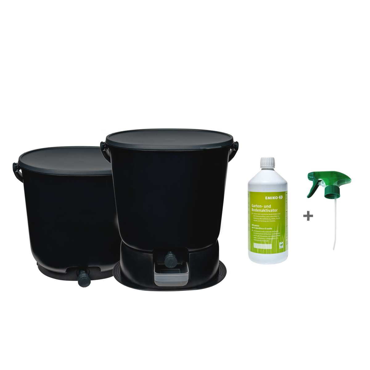 Bokashi Eimer Organko 15,3 l Essential schwarz (2er Set) | Garten ...